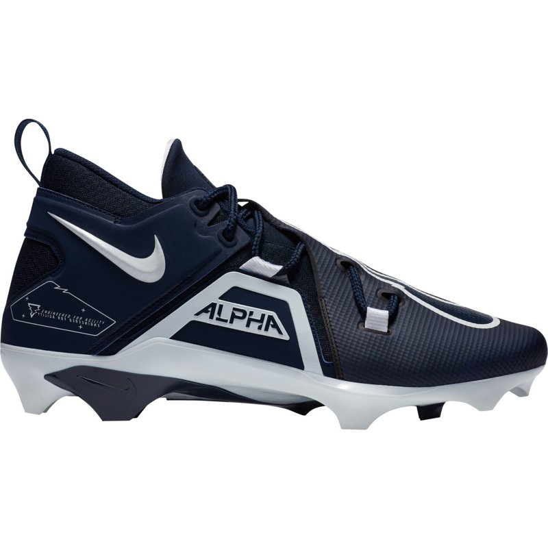 Nike Mens Alpha Menace Menace Pro 3 Football Cleats - Navy Blue/White ...